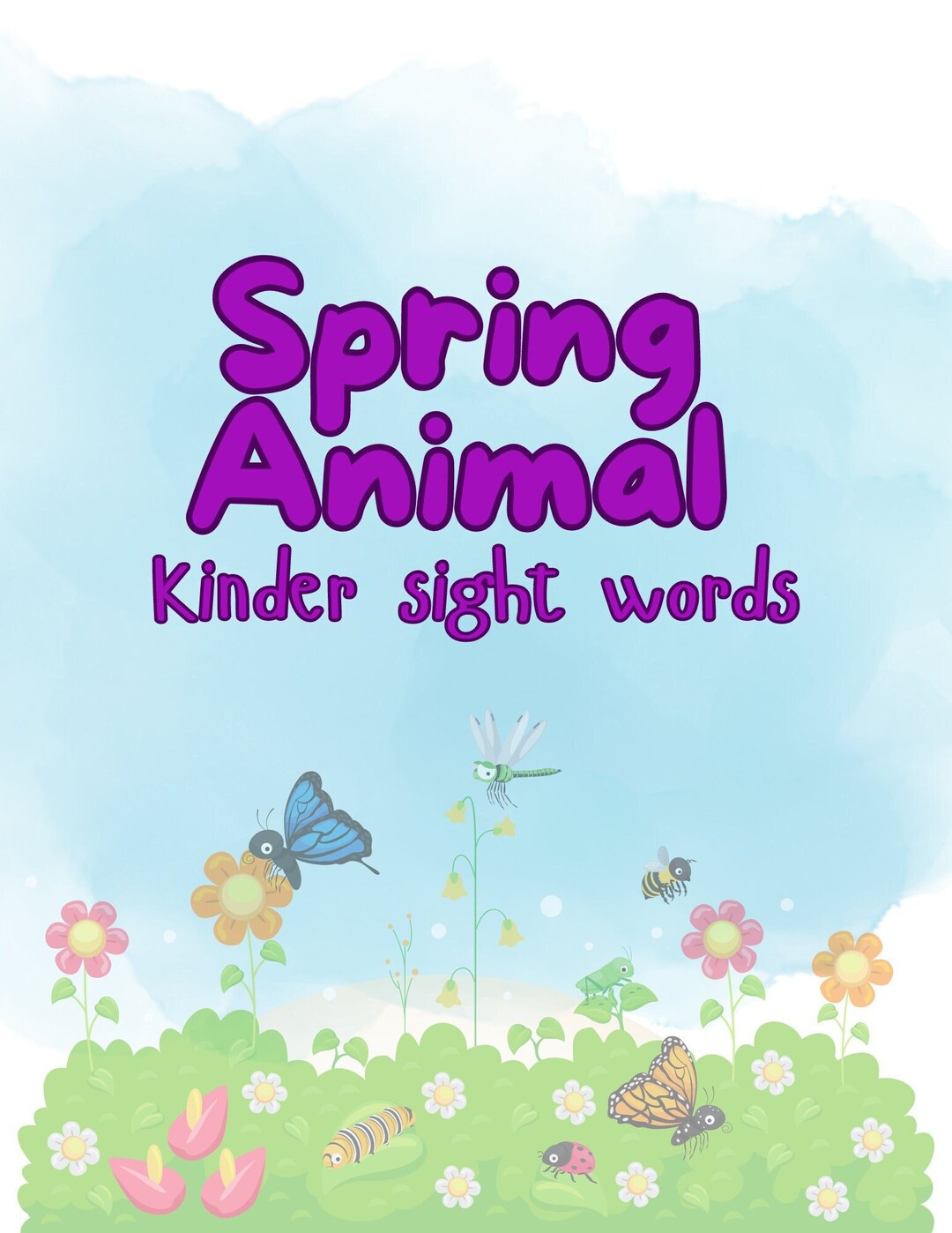 Spring CVC Cards, CVC Practice, CVC Flash Cards, Spring Animal Sensory ...