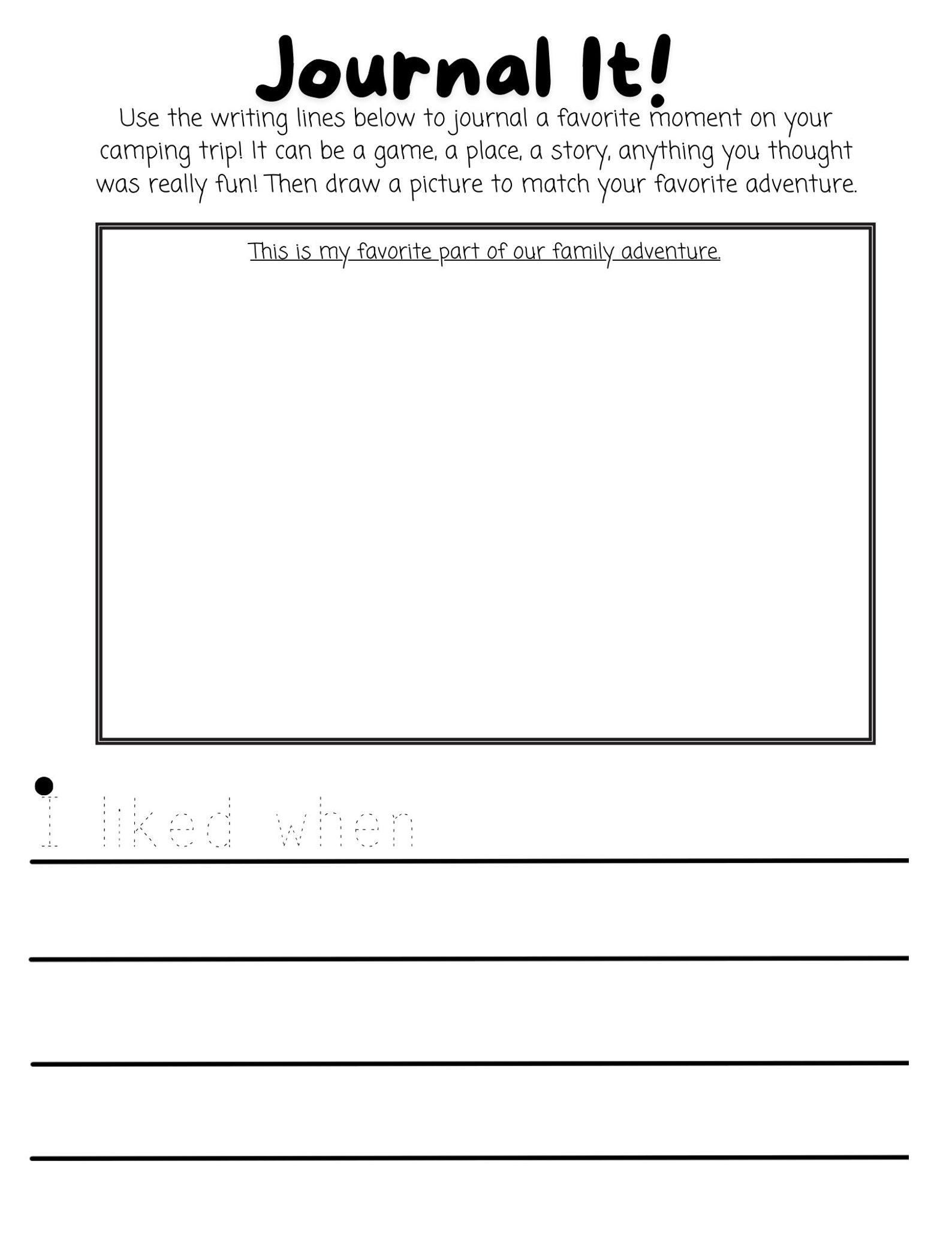 Interactive Notebook, Printables, Notebook, Camping Unit - Etsy