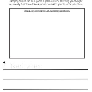 Interactive Notebook, Printables, Notebook, Camping Unit - Etsy