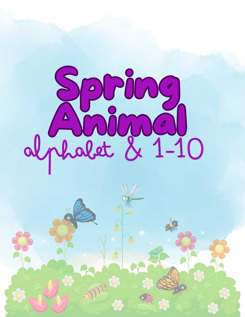 Spring Alphabet Cards, Alphabet Flash Cards, Spring Animals, Flash ...