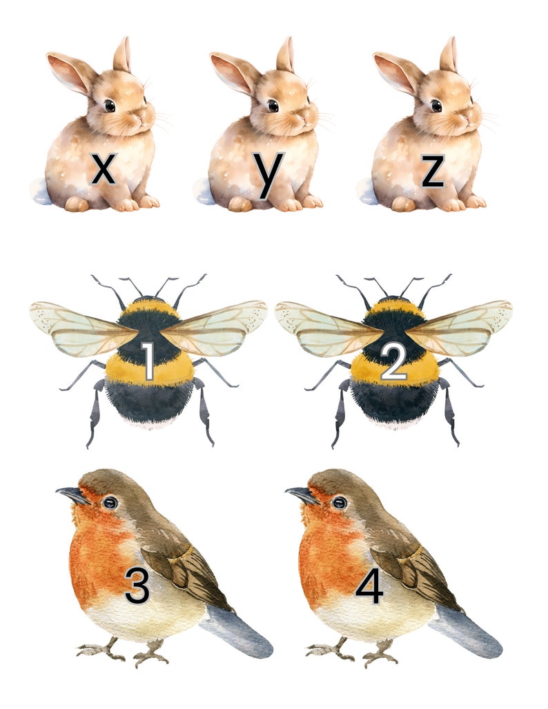 Spring Alphabet Cards, Alphabet Flash Cards, Spring Animals, Flash ...