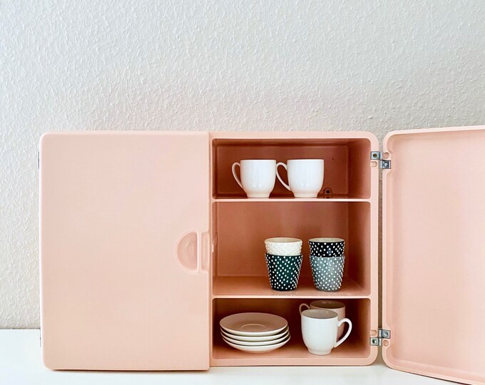 Carrara & Matta Wall Cabinet Pastel Pink, Bakelite Cabinet, Hanging ...