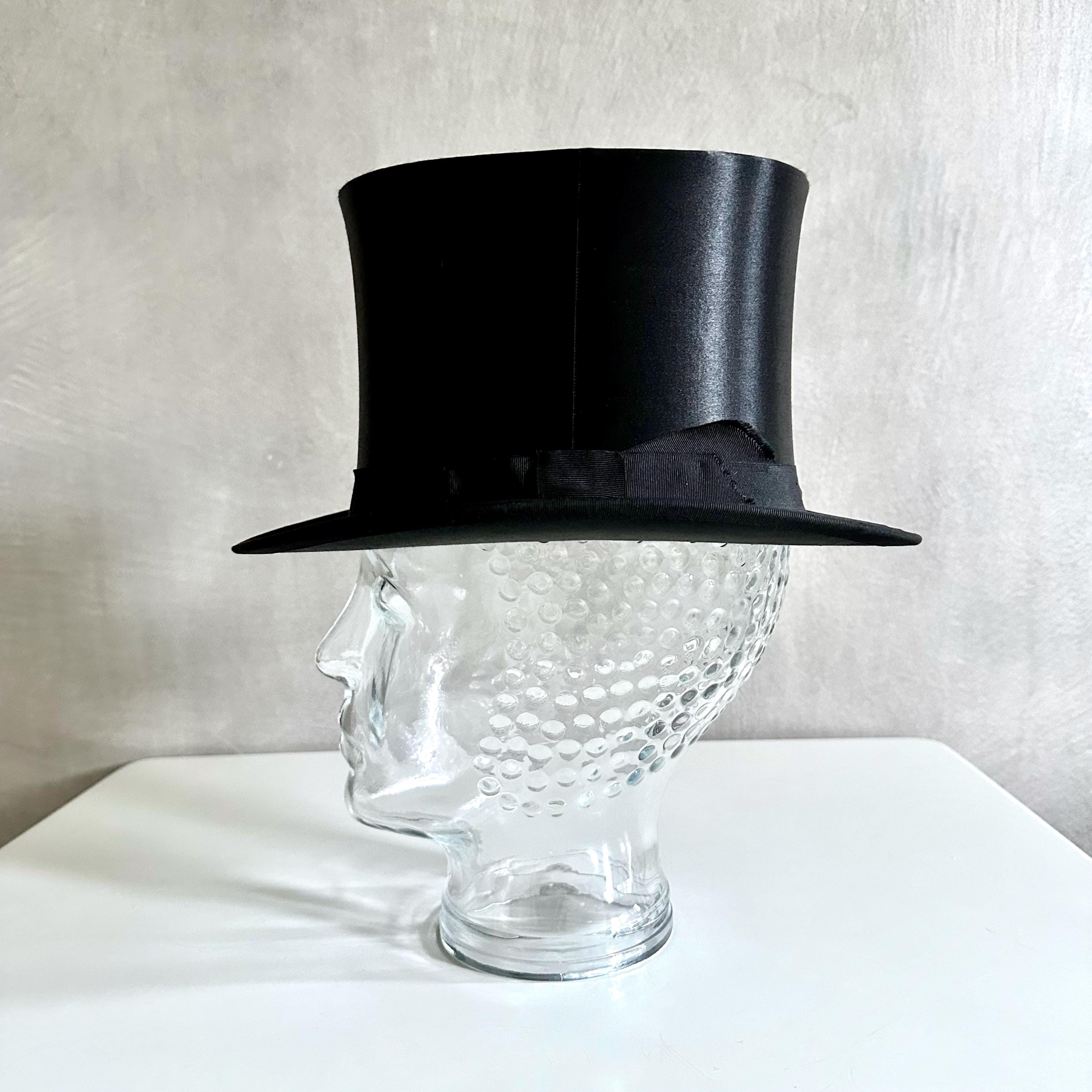 Antique Top Hat Circa 1900 – Folding Top Hat With Eagle Embossing – Top ...