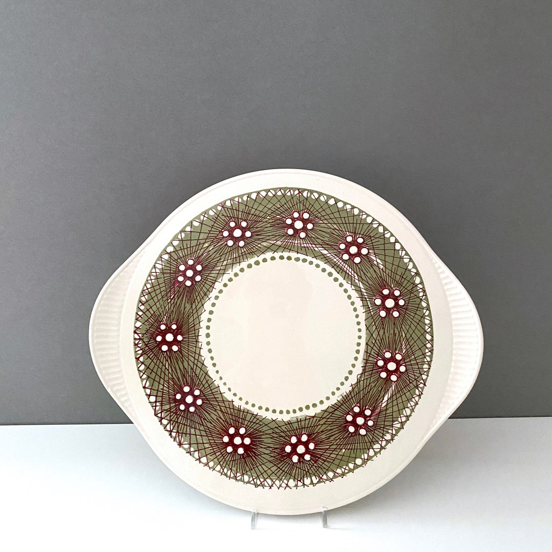 Vintage Cake Plate, Mid Century Cake Plate, Cake Plate Ceramic, Noble ...