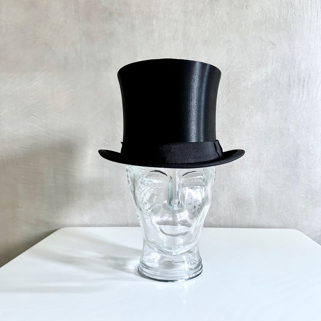 Antique Top Hat Circa 1900 – Folding Top Hat With Eagle Embossing – Top ...