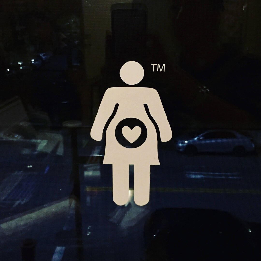 Baby Bump Window Decals - Etsy