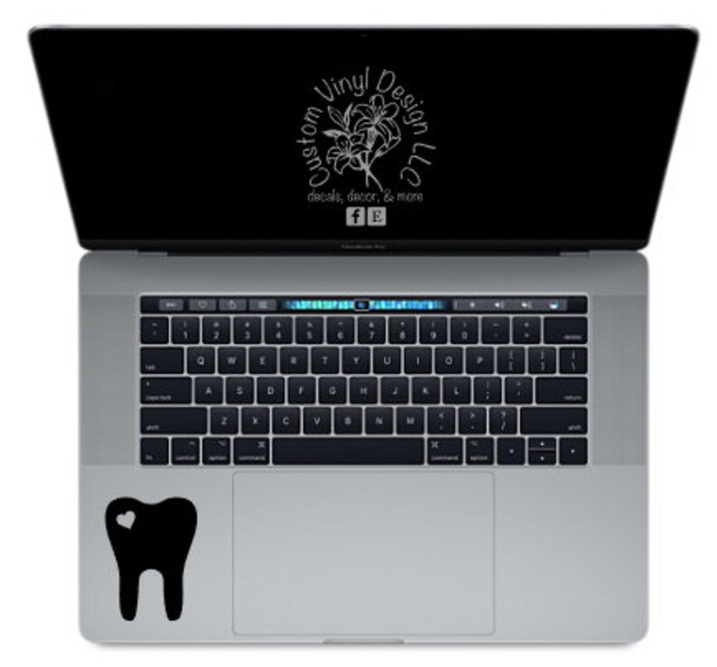 Tooth Decal - Tooth With Heart Self Adhesive Vinyl Decal Sticker ...