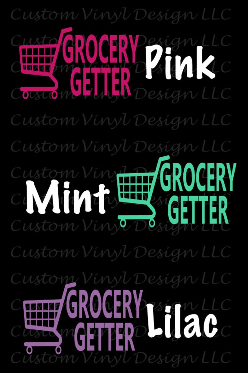 Grocery Getter Self Adhesive Vinyl Decal Sticker Car Decal | Etsy