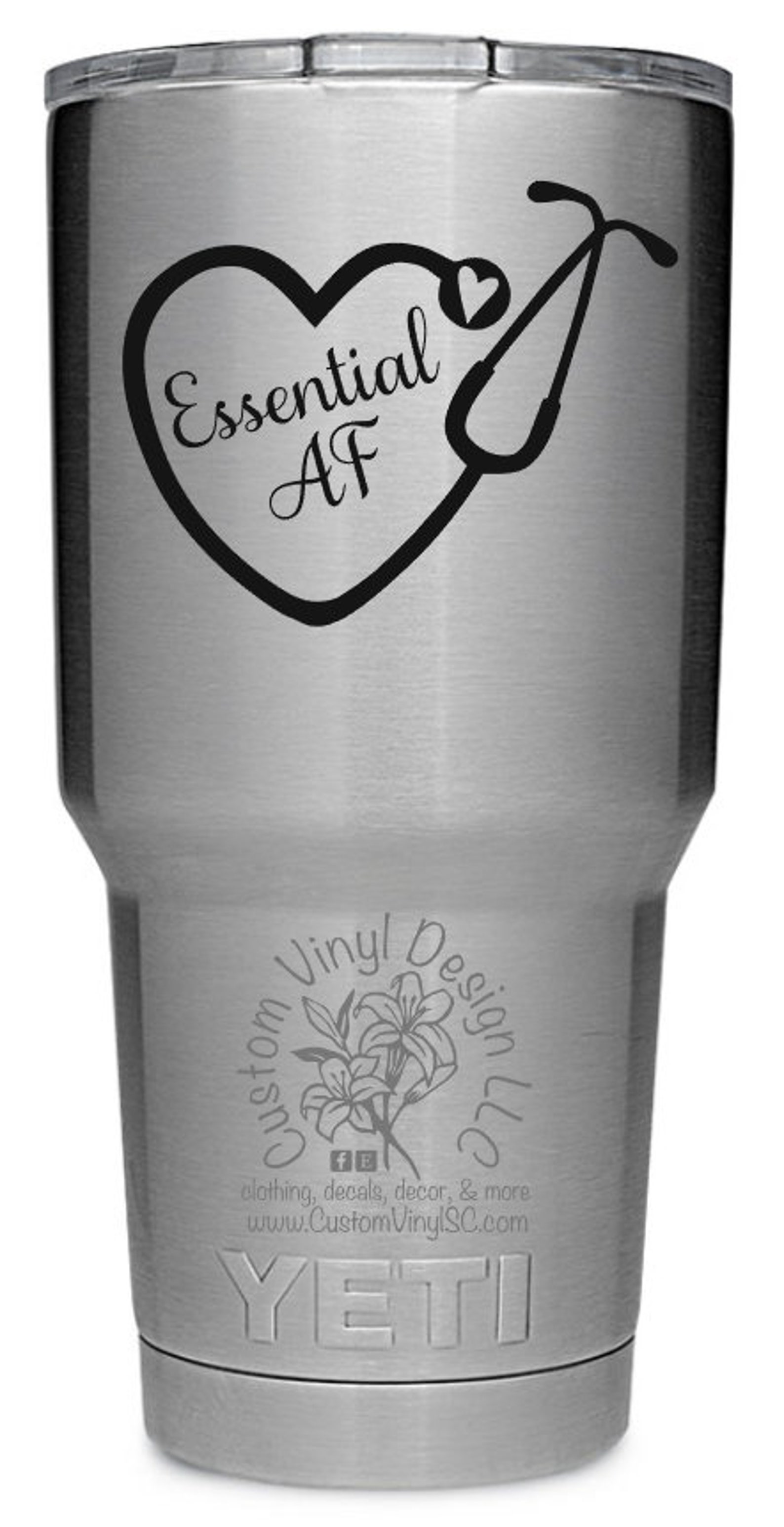 Essential AF Self Adhesive Vinyl Decal Sticker - Nurse Car Decal - Car ...