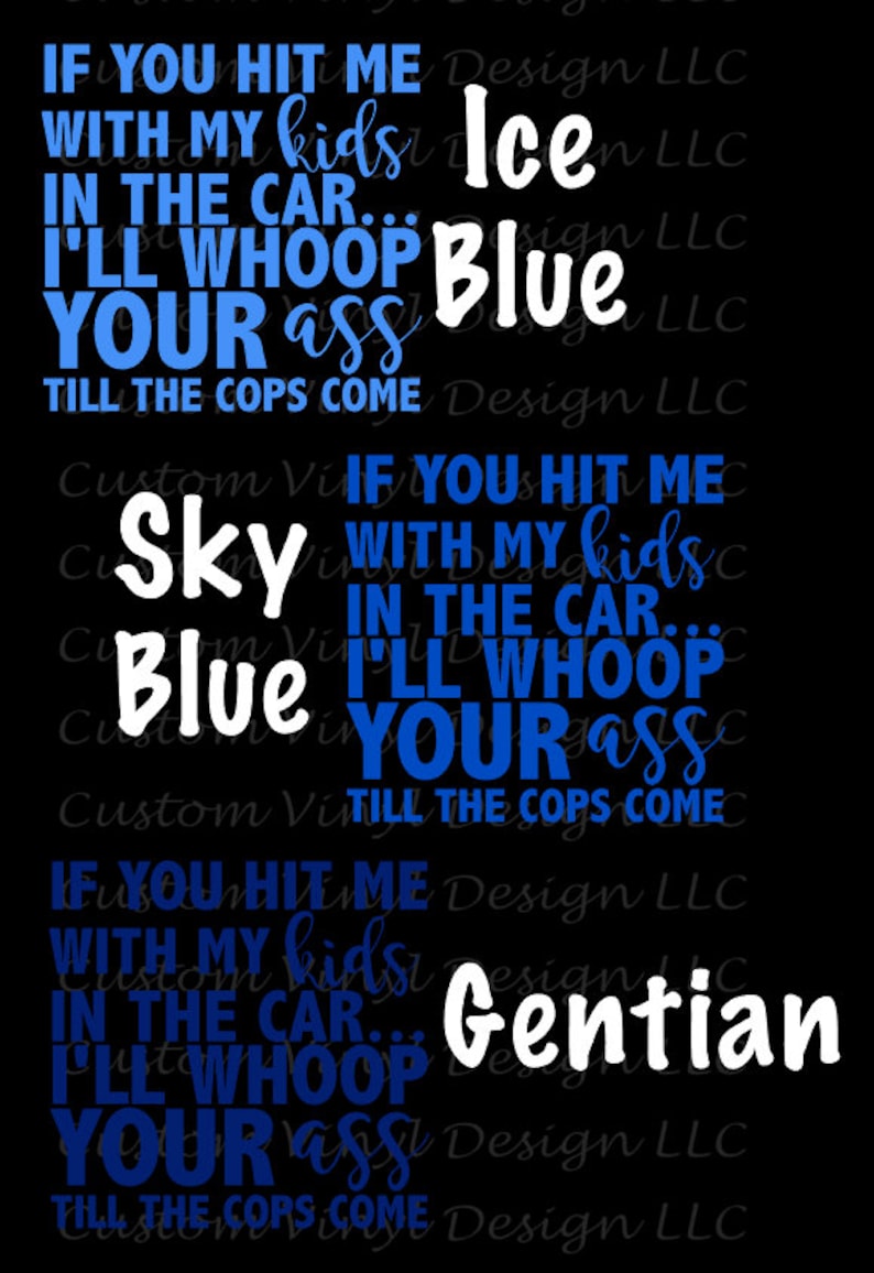 If You Hit Me With My Kids in the Car I'll Whoop Your Ass Till the Cops ...