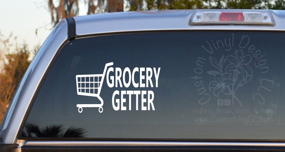 Grocery Getter Self Adhesive Vinyl Decal Sticker Car Decal | Etsy
