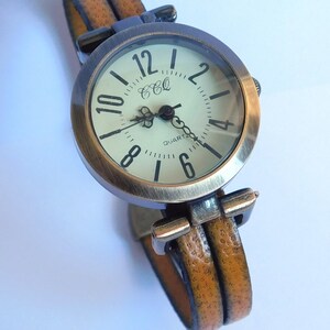 Leather Watch for Women, Simple Leather Wrist Watch, Retro Minimalist ...