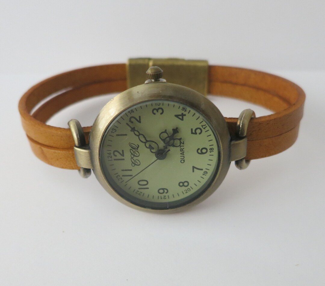 Simple Watch for Women, Leather Wrist Watch, Leather Watch, Retro ...