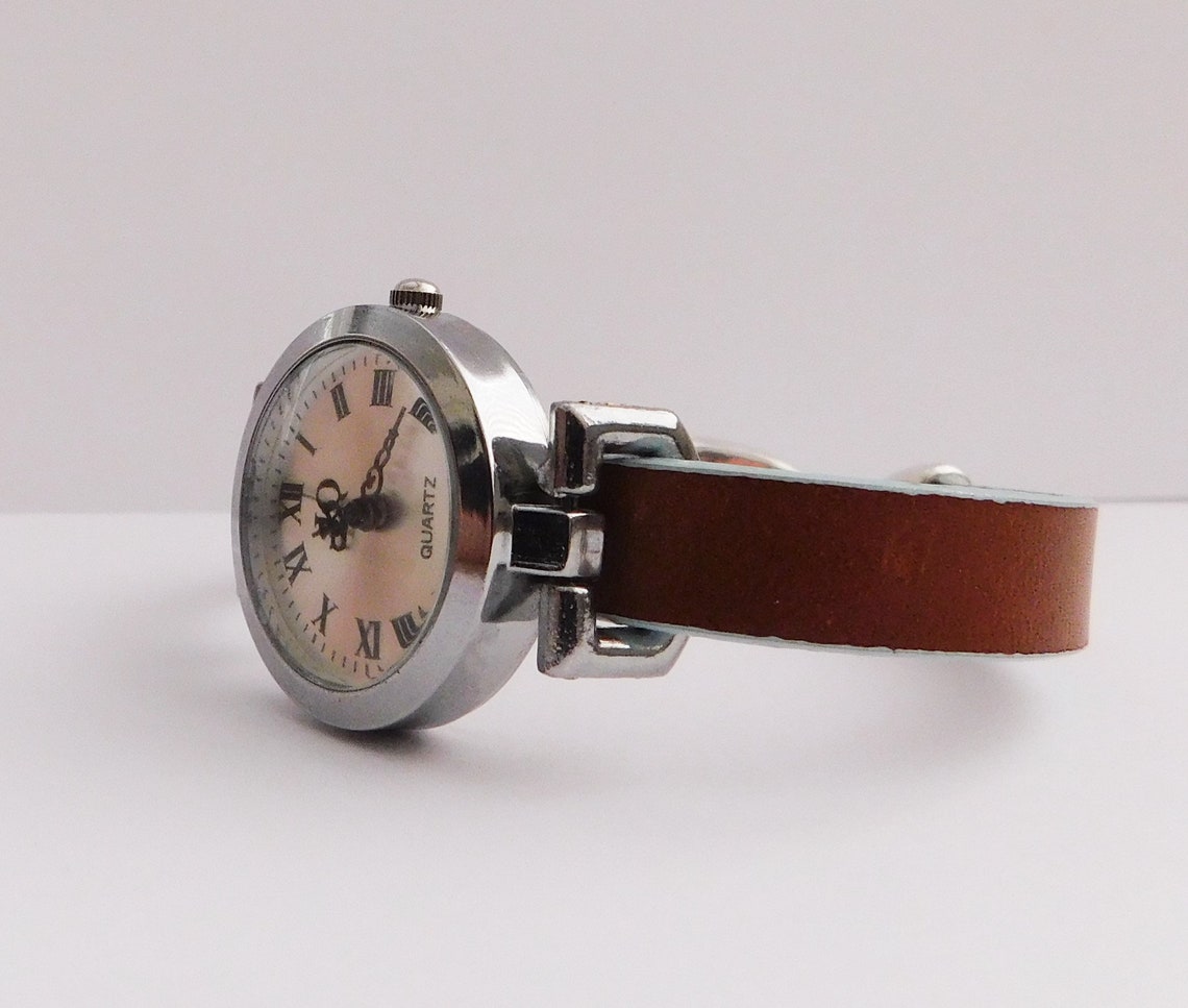 Simple Leather Watch for Women Leather Wristwatch Retro - Etsy