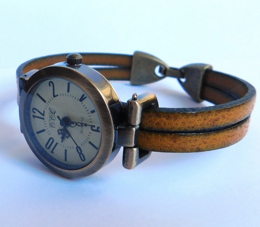 Leather Watch for Women, Simple Leather Wrist Watch, Retro Minimalist ...