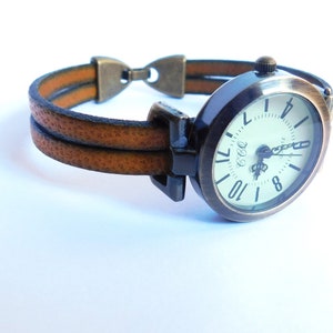 Leather Watch for Women, Simple Leather Wrist Watch, Retro Minimalist ...