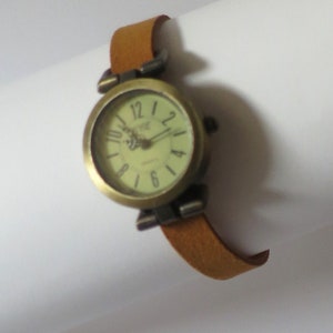 Simple Watch for Women. Classy Women's Watch. Bronze Watch With Suede ...