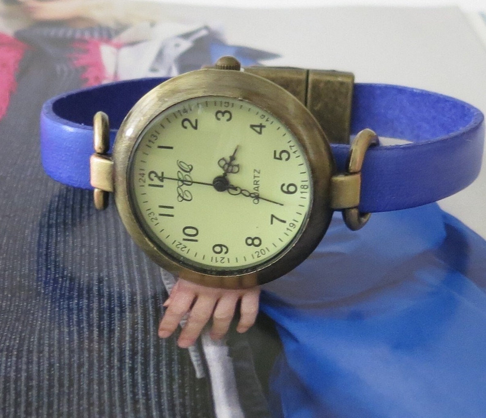 Women's Leather Watch Classic Blue Watch for Women Blue - Etsy