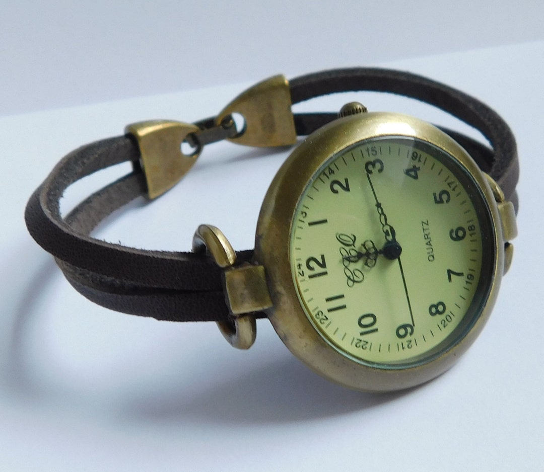 Leather Watch for Women, Simple Leather Wrist Watch, Retro Minimalist ...