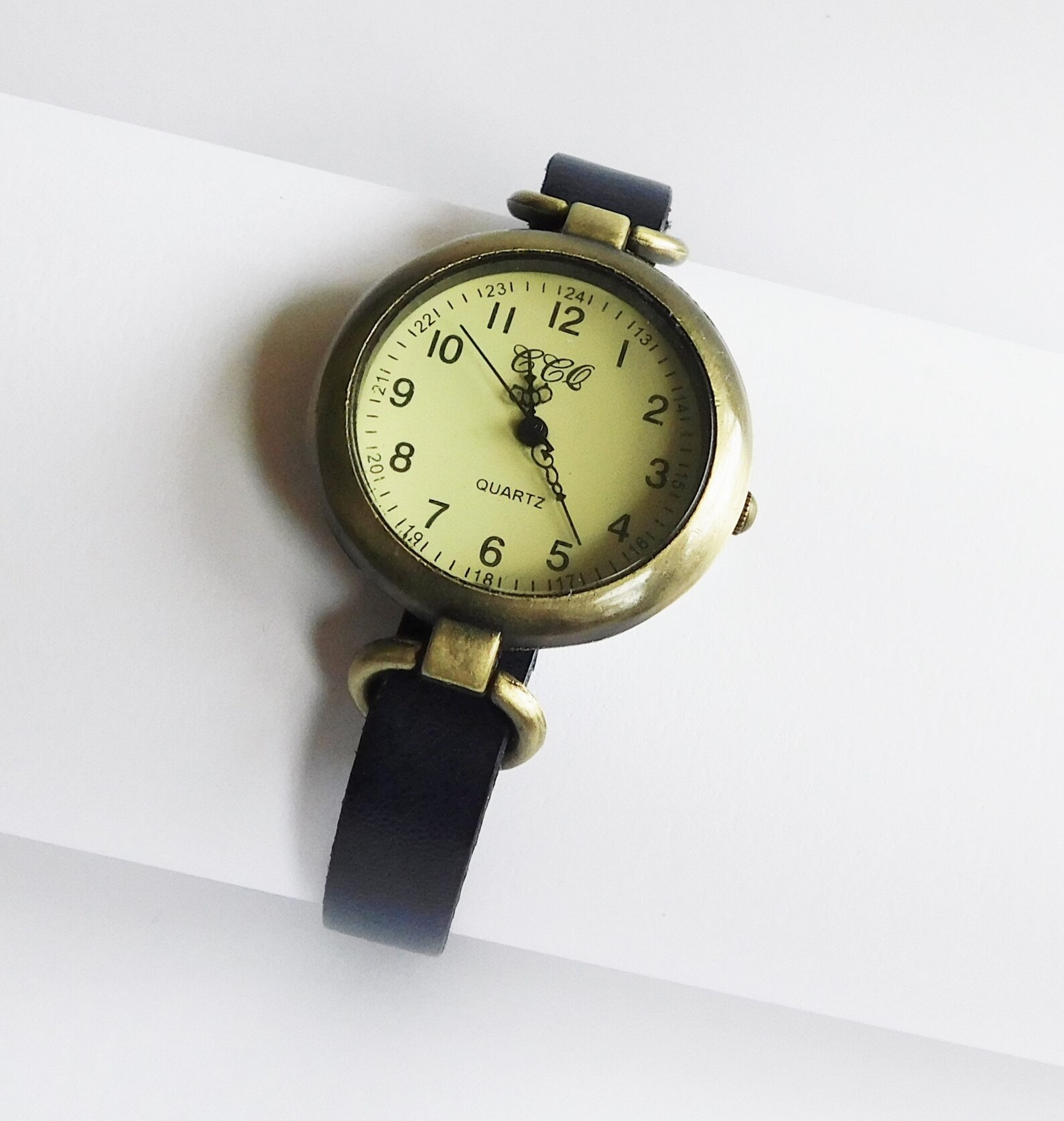 Watch for Women With Navy Blue Leather Band. Women's - Etsy