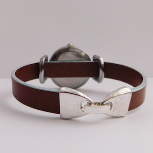 Simple Leather Watch for Women, Leather Wristwatch, Retro Minimalist ...