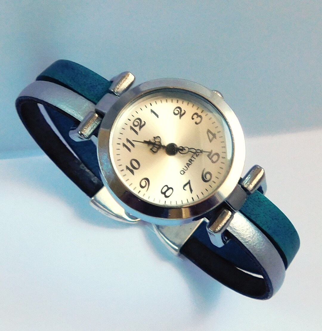 Wristwatch for Women With Custom Size Leather Band. Handmade Watch for ...