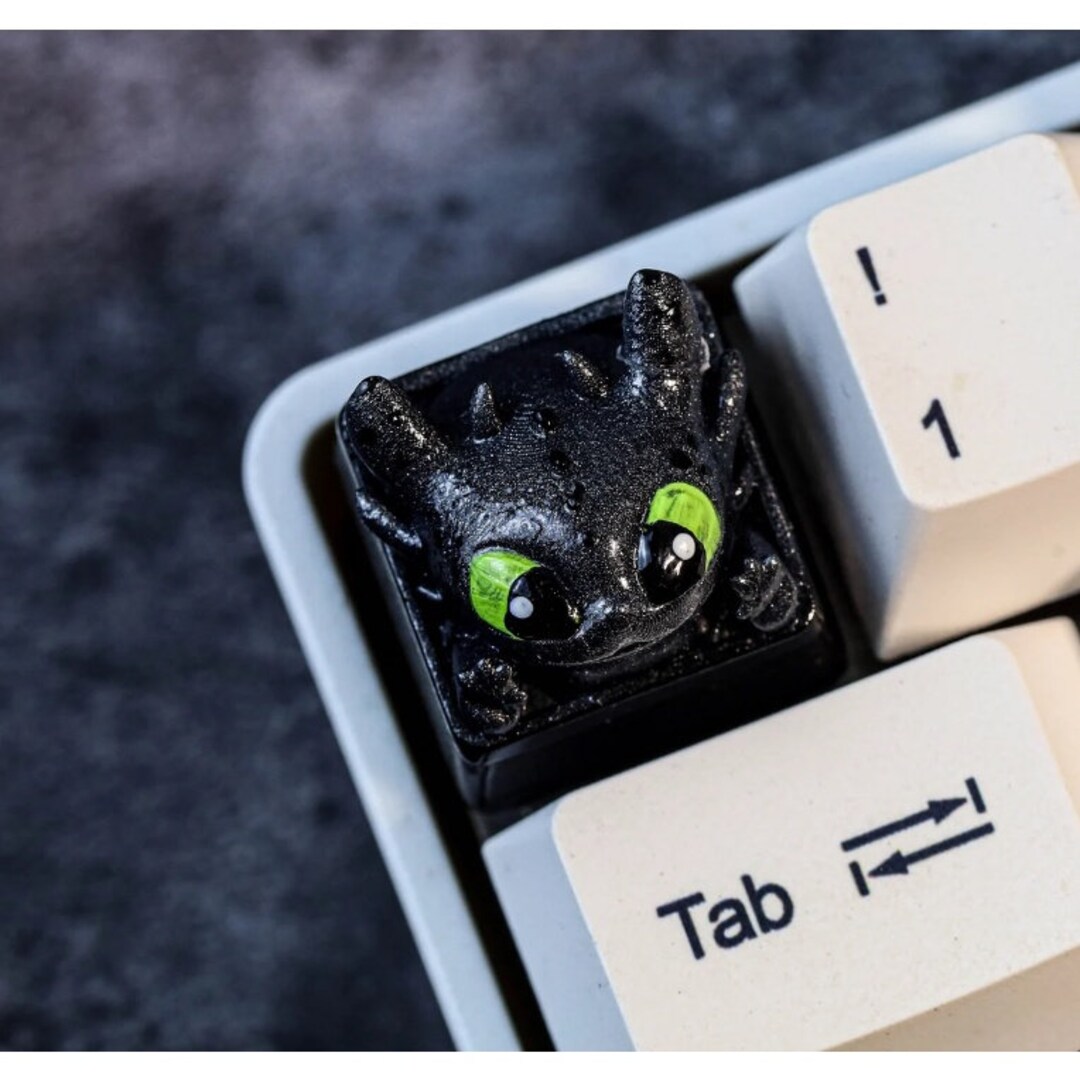 Toothless Dragon Keyboard Button, Toothless Keycap, Can Be Used as a ...