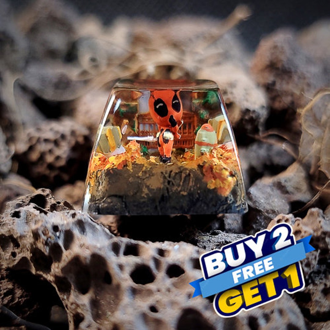 Deadpool Keycap, Mechanical Keyboard Button Deadpool Character in the ...