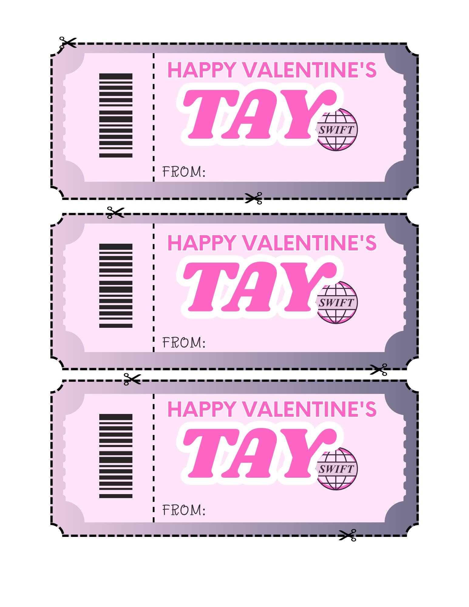 Happy Valentines Tay - Taylor Swift-inspired Digital Download Cards - Etsy