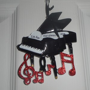 Piano Personalized Christmas Ornament - Etsy