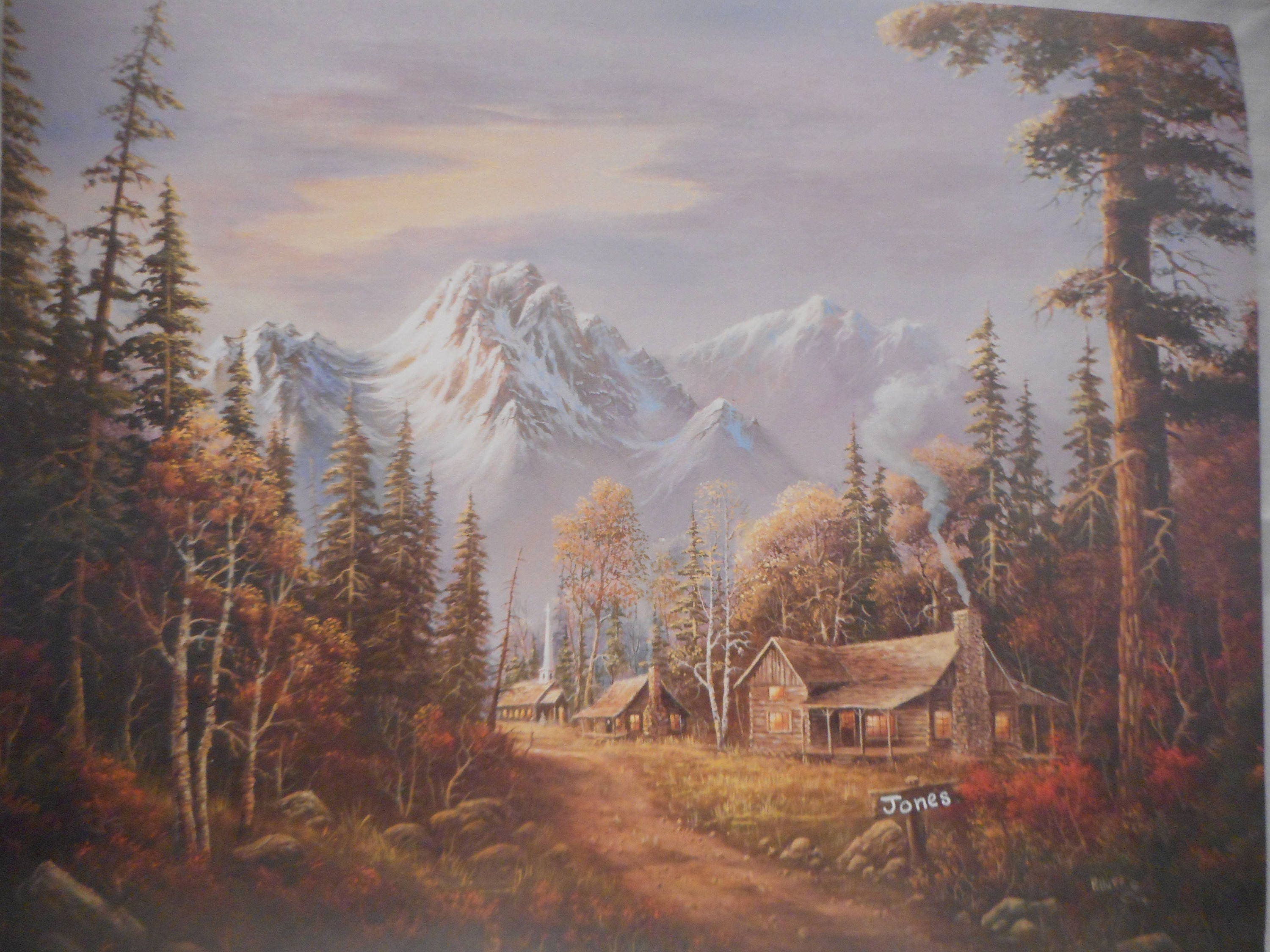 Ron Huff Cabins in the Woods - Personalized - Print Only - Etsy