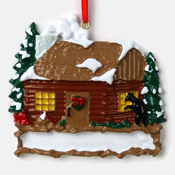 Log Cabin Ornament - Etsy