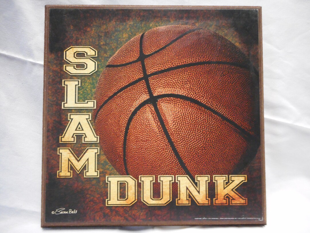 Basketball Slam Dunk Sign - Etsy