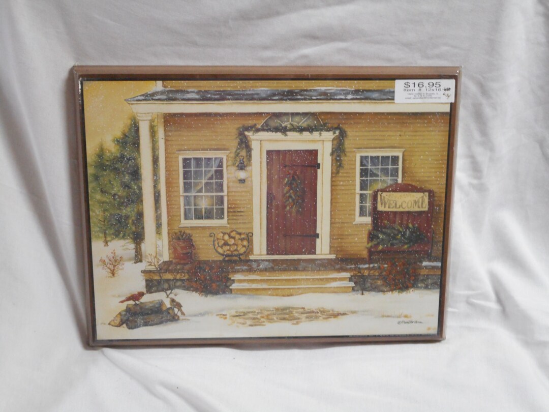 Welcome Yellow House Wood Sign - Etsy