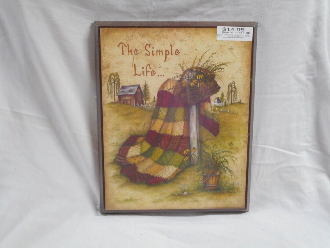 Simple Life Sign - Etsy