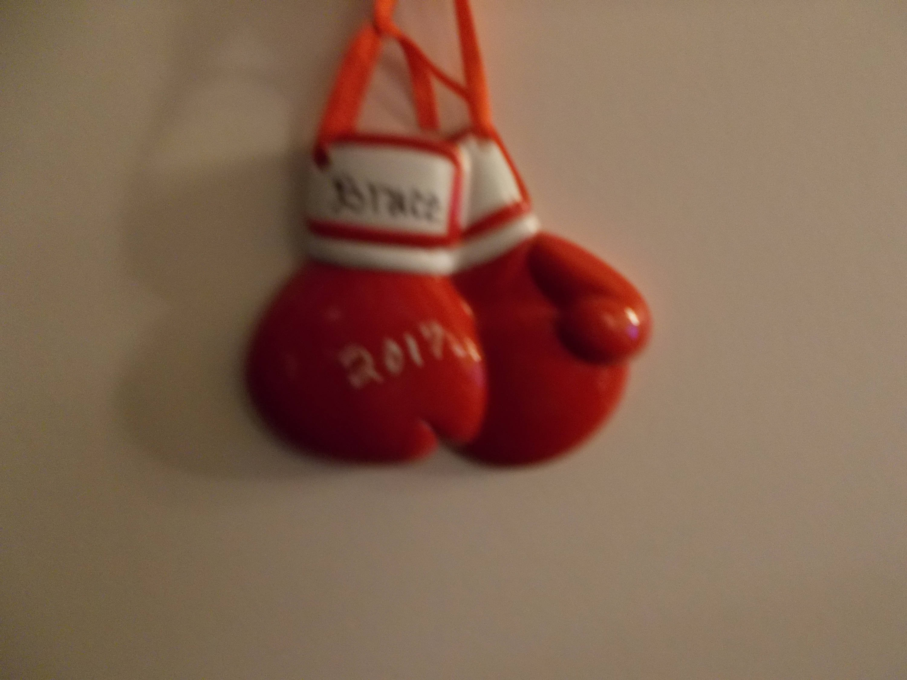 Boxing Gloves Personalized Christmas Ornament | Etsy