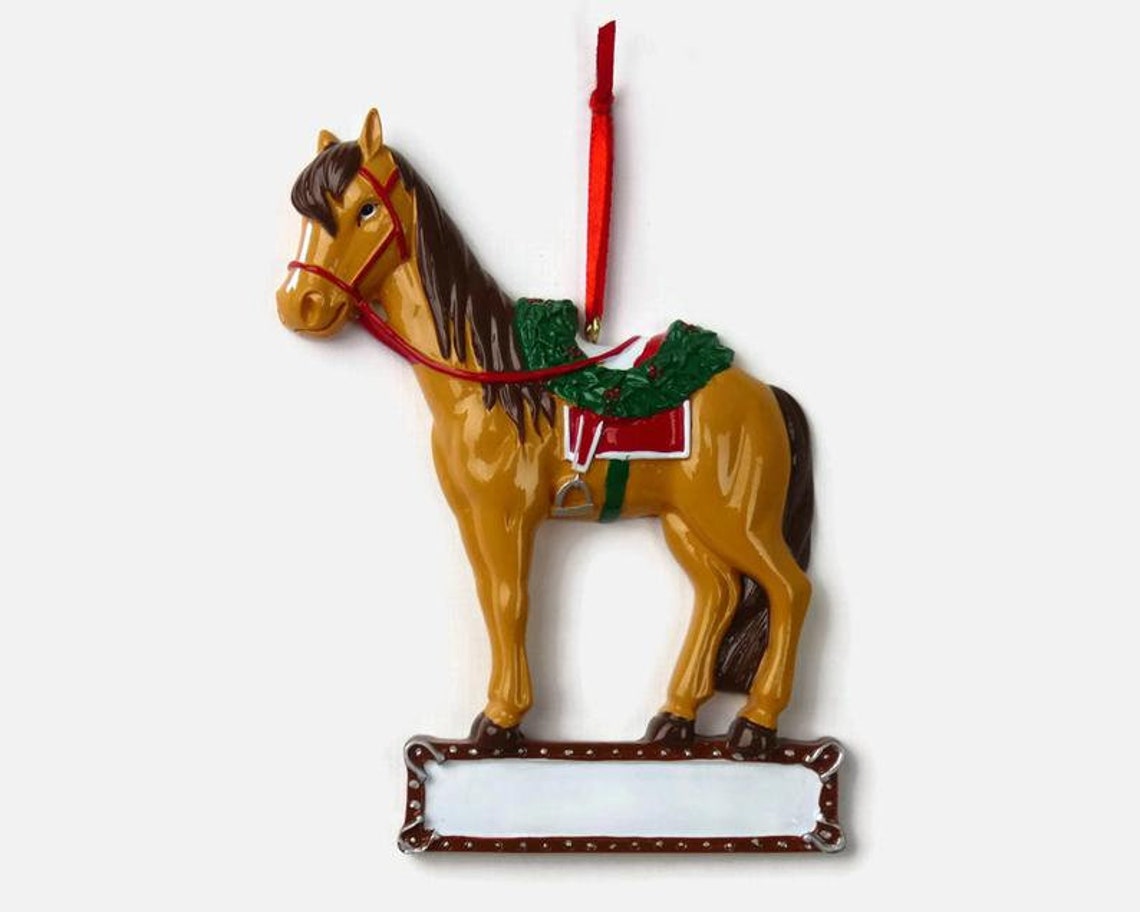 Horse Rider Personalized Christmas Ornament - Etsy