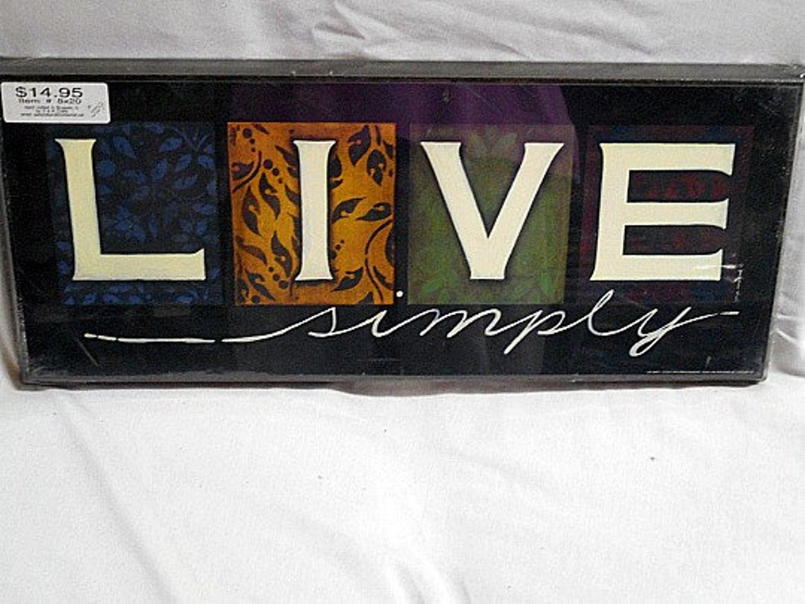 Live Simply Sign | Etsy