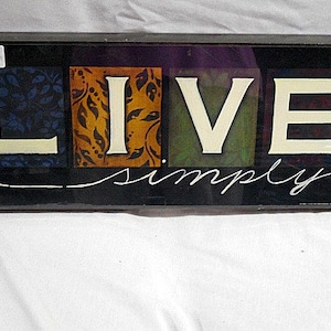 Live Simply Sign - Etsy