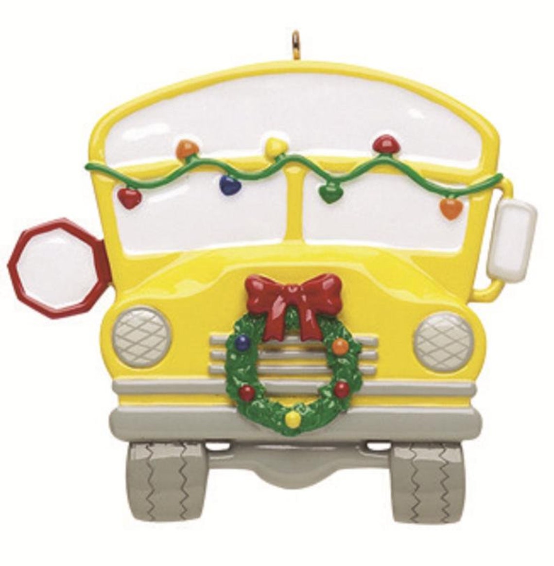 School Bus Personalized Christmas Ornament - Etsy