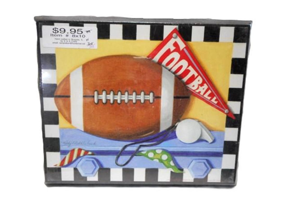 Football Sports Kids Print Wood Sign - Etsy