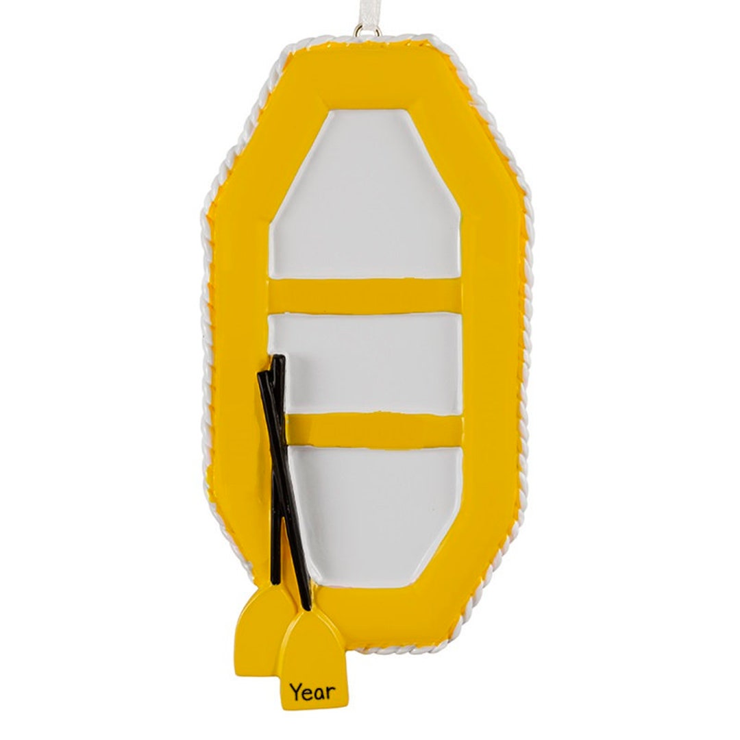 River Raft Personalized Christmas Ornament - Etsy