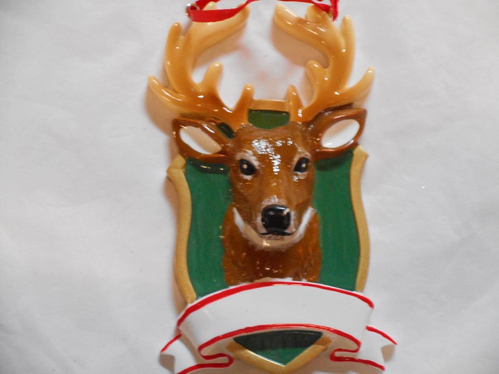 Deer Mount Personalized Christmas Ornament - Etsy