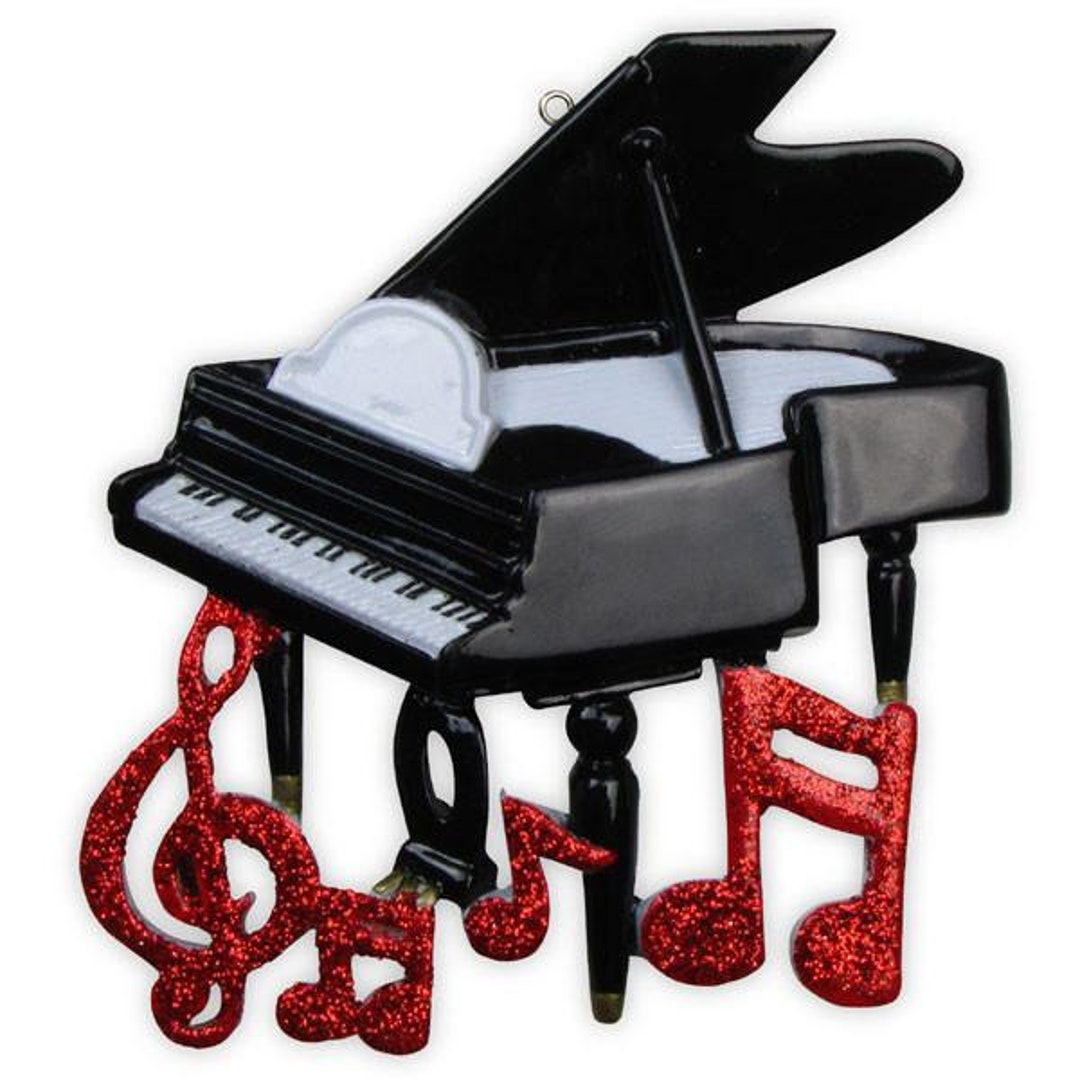 Piano Personalized Christmas Ornament - Etsy