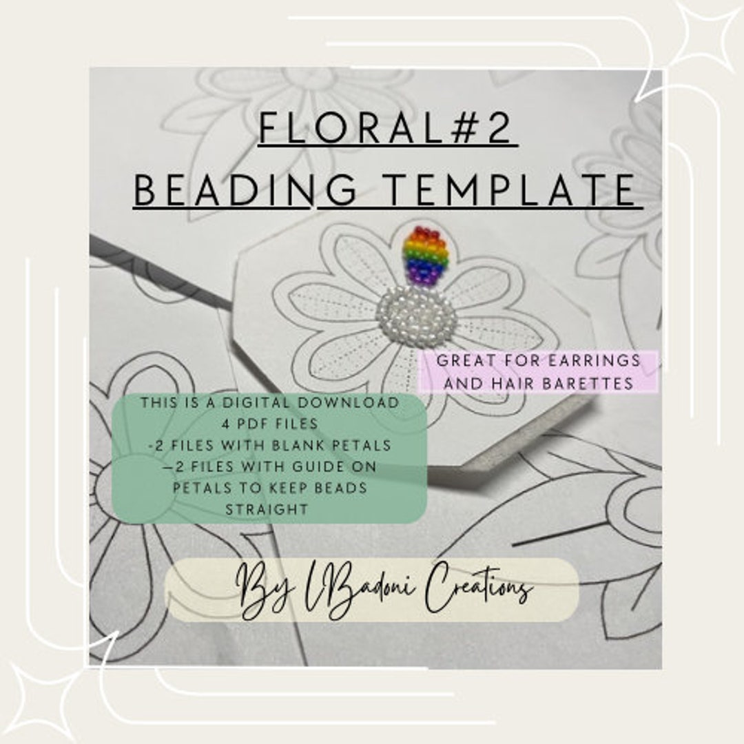Floral#2 Beading Template - Etsy