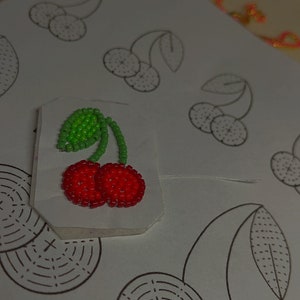 Cherry Beading Template - Etsy