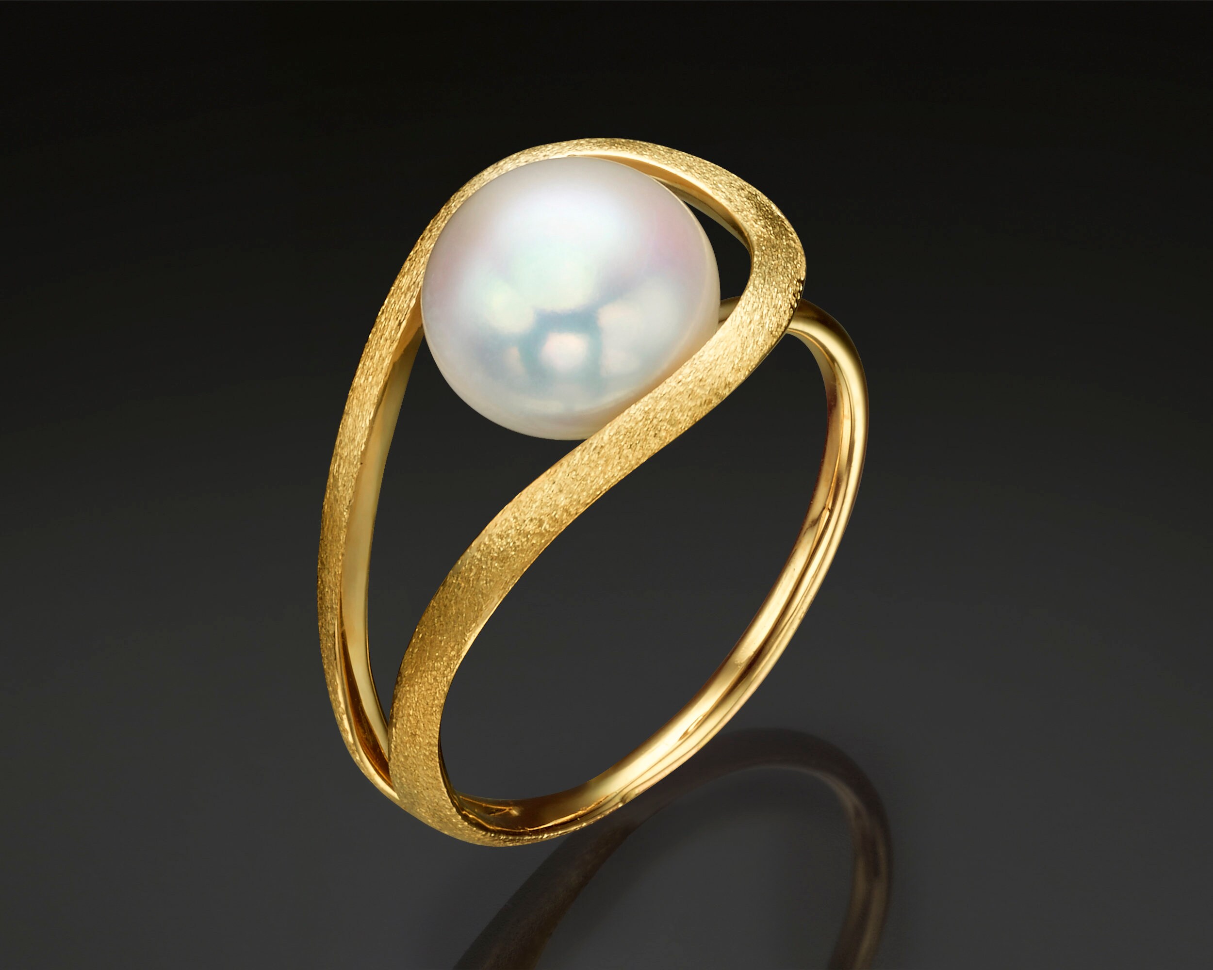 Handmade Wedding Ring, Engagement, Luxury, Delicate Pearl, Gift Woman ...