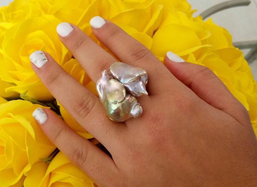 Statement Ring Large, One of a Kind, Statement Jewelry, Oversize Rings ...