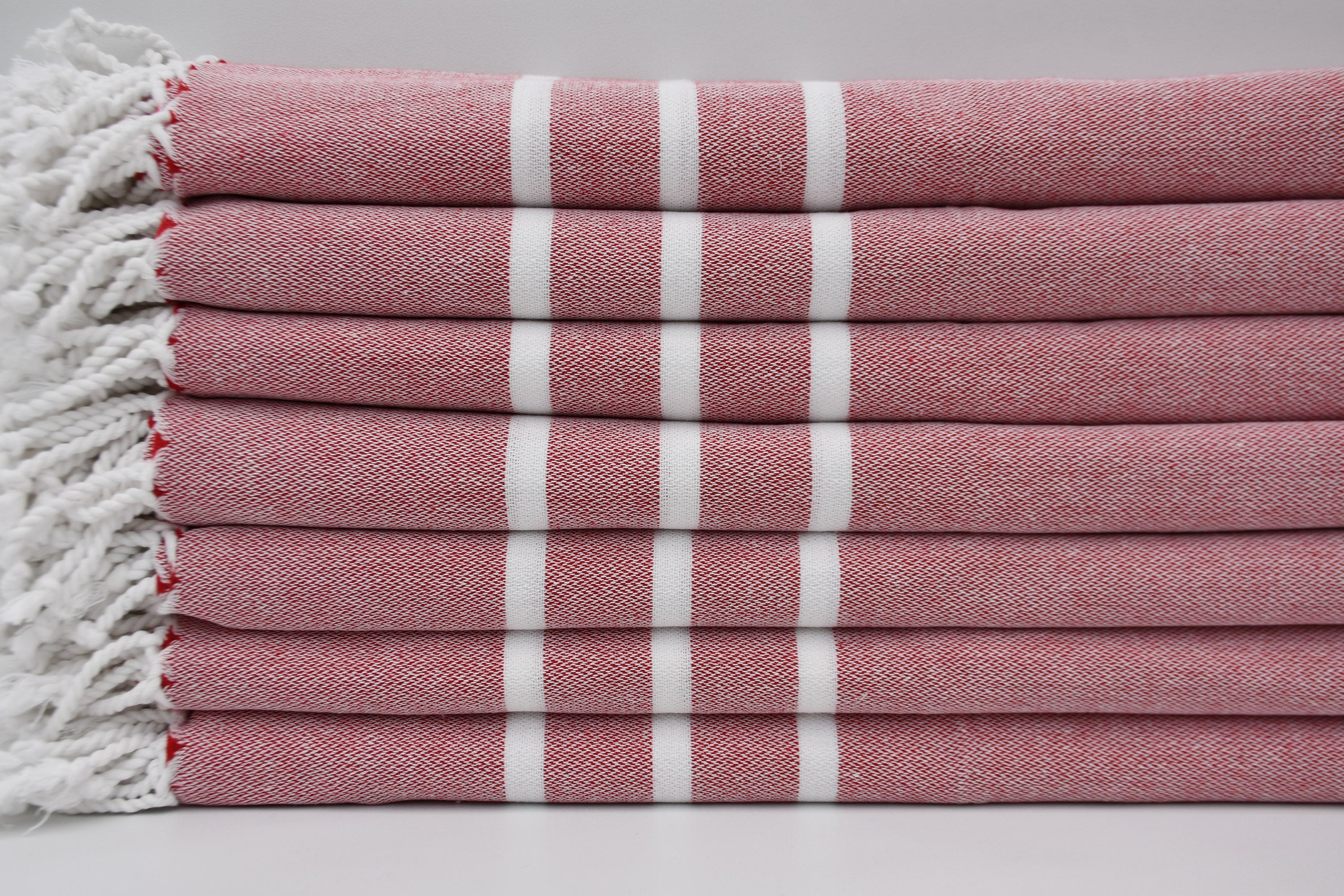 Red Hand TowelTurkish Face TowelHand Towel Tea | Etsy