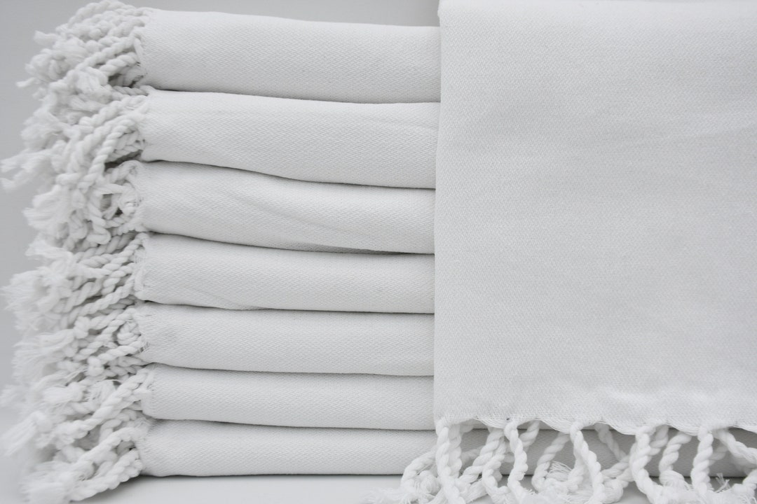 White Hand Towel,turkish Towel,head Towel,18x40face Towel,kitchen Towel ...